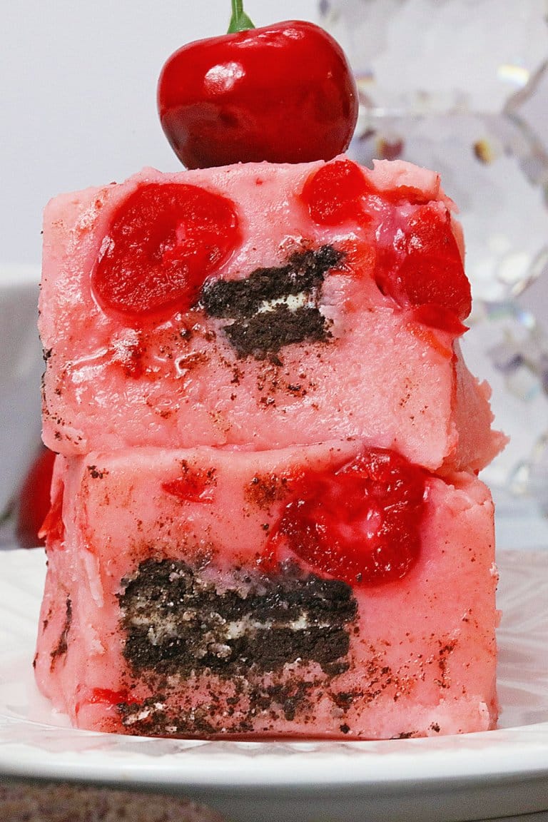 Cherry Chocolate Fudge - Maria's Mixing Bowl