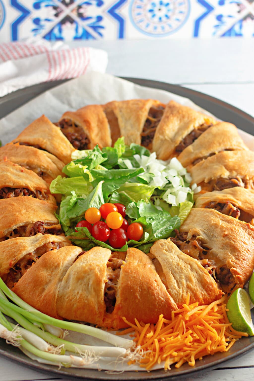 Crescent Roll Taco Ring - Maria's Mixing Bowl