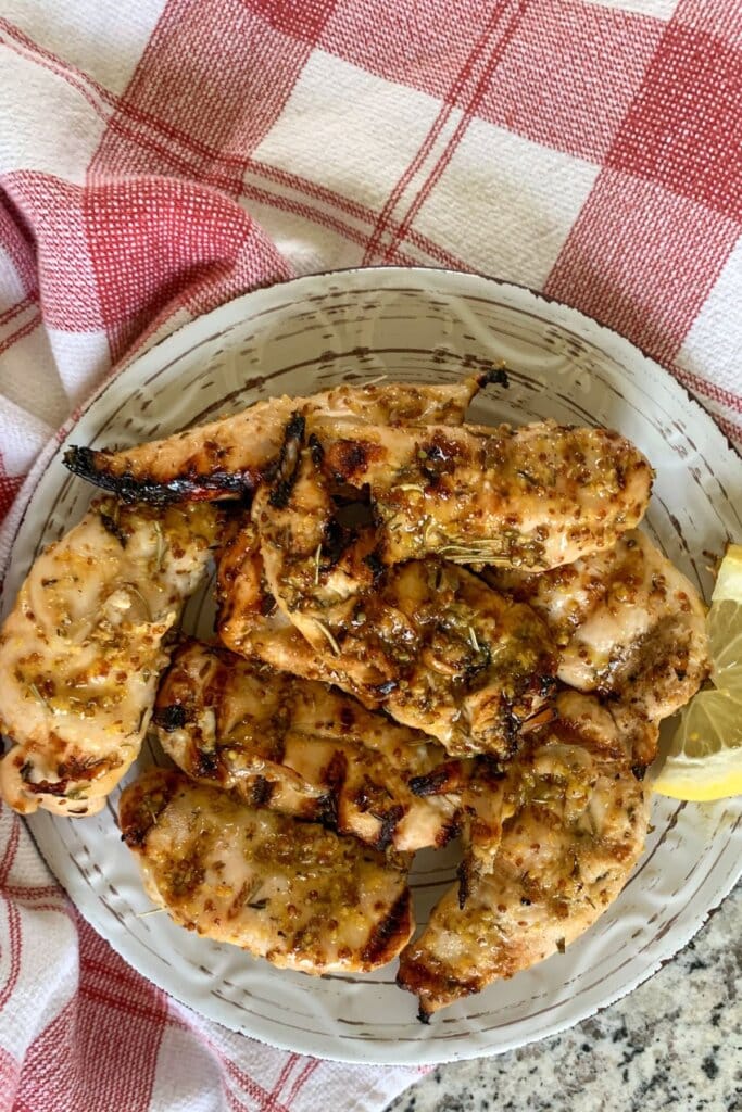 Dijon Grilled Chicken - Maria's Mixing Bowl