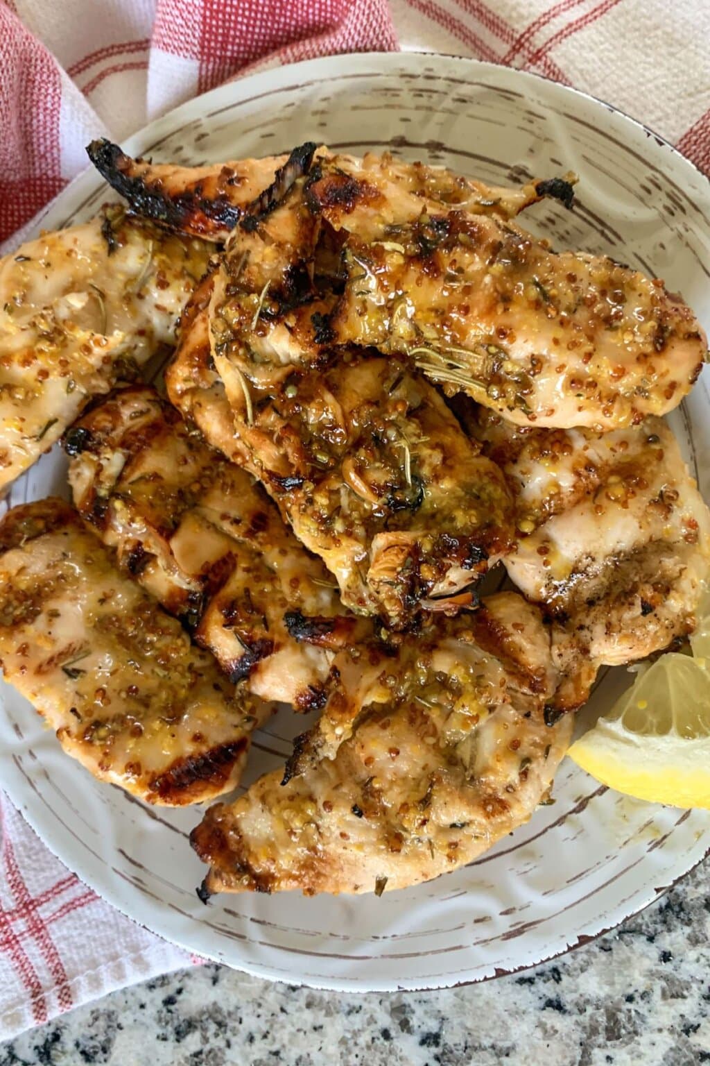 Dijon Grilled Chicken - Maria's Mixing Bowl