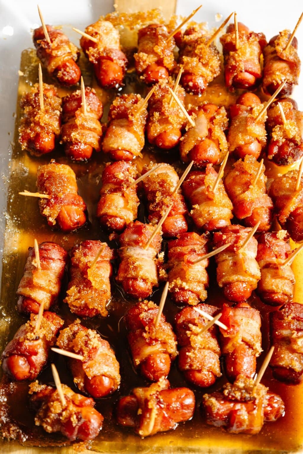 Bacon Wrapped Little Smokies - Maria's Mixing Bowl