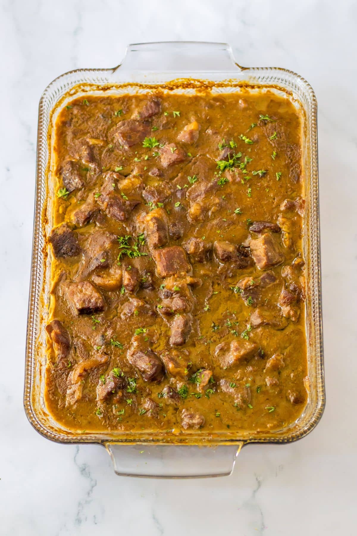 Beef Tips in the Oven - Maria's Mixing Bowl