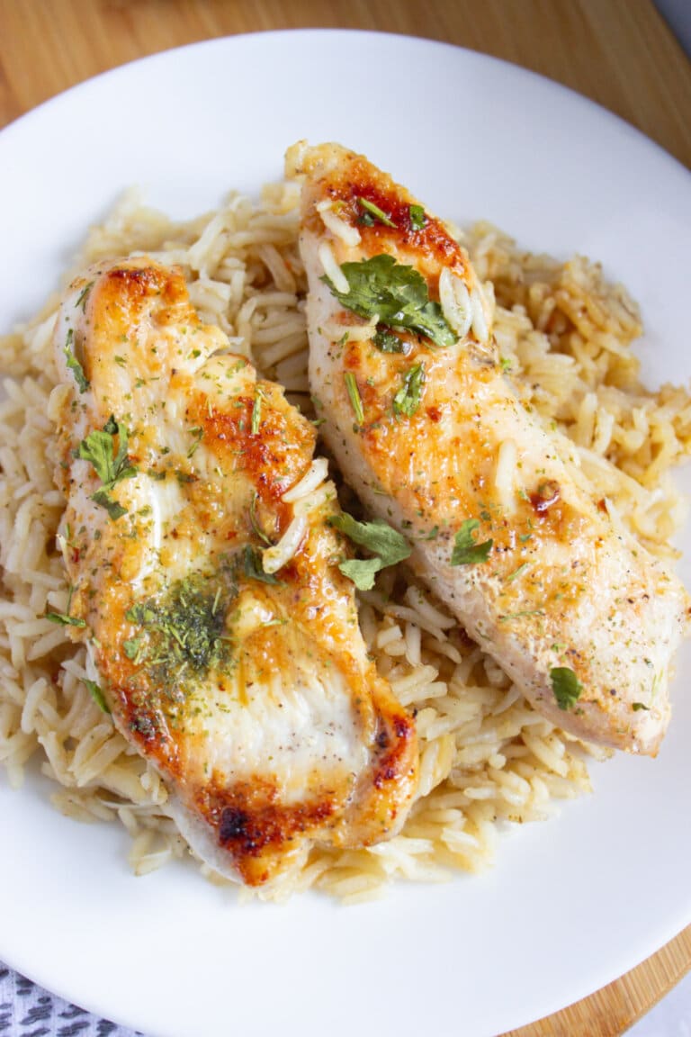 Garlic Butter Chicken and Rice - Maria's Mixing Bowl