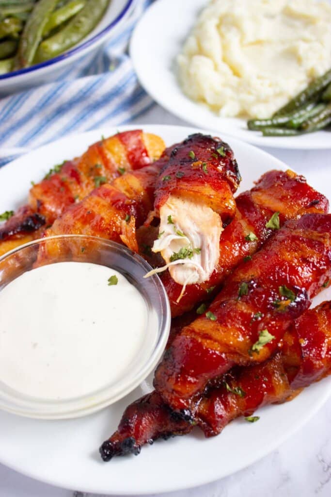 Bacon Wrapped Chicken Tenders - Maria's Mixing Bowl
