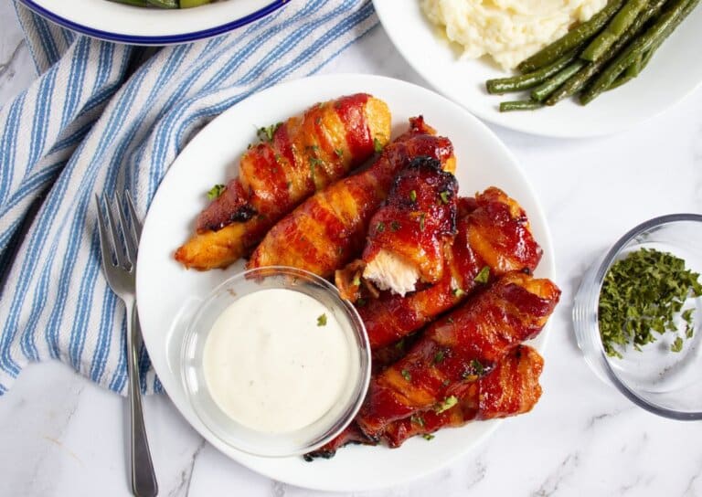 Bacon Wrapped Chicken Tenders - Maria's Mixing Bowl