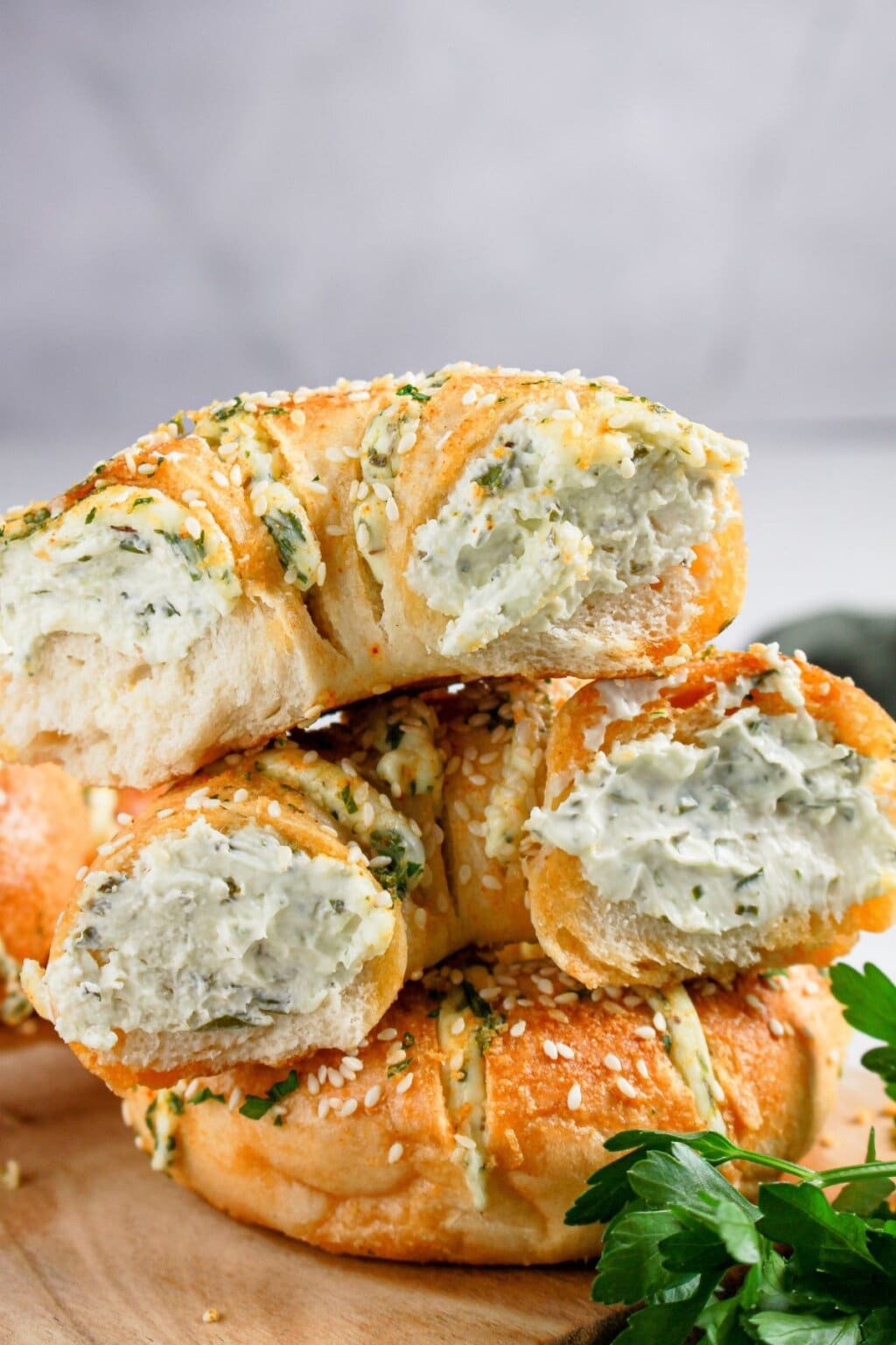 Cream Cheese Stuffed Bagels - Maria's Mixing Bowl