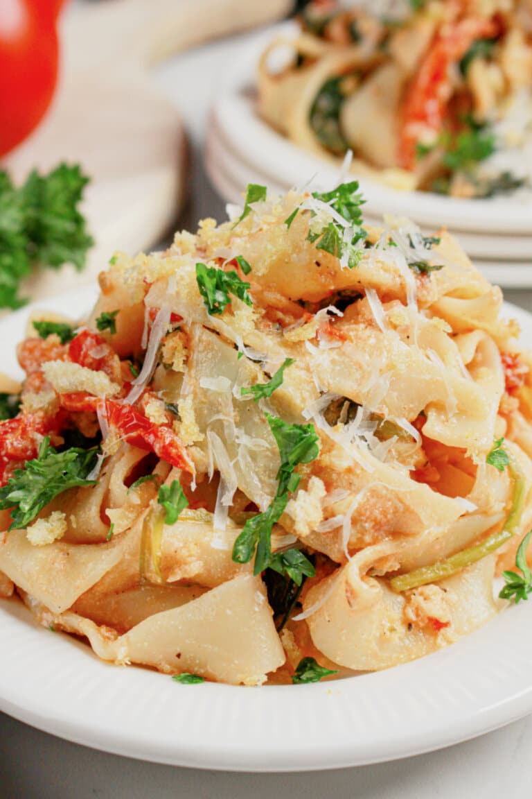 Pasta with Spinach and Tomatoes - Maria's Mixing Bowl
